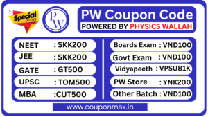 PW Coupon Code: get Up to 99% Off on Physics Wallah All Batches ...